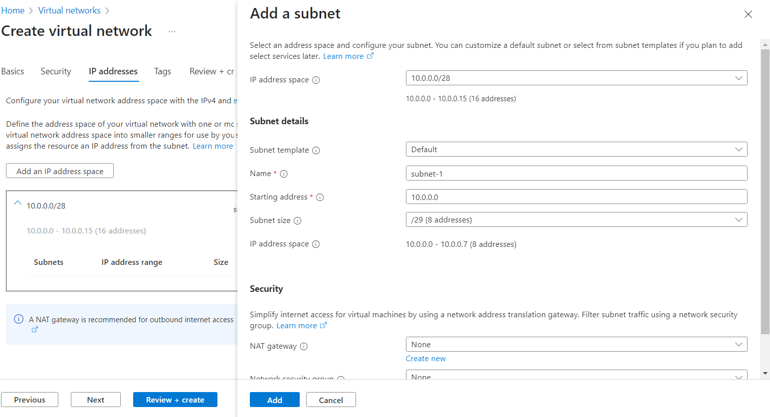 Create Local Area Network in Azure - ByteInTheSky